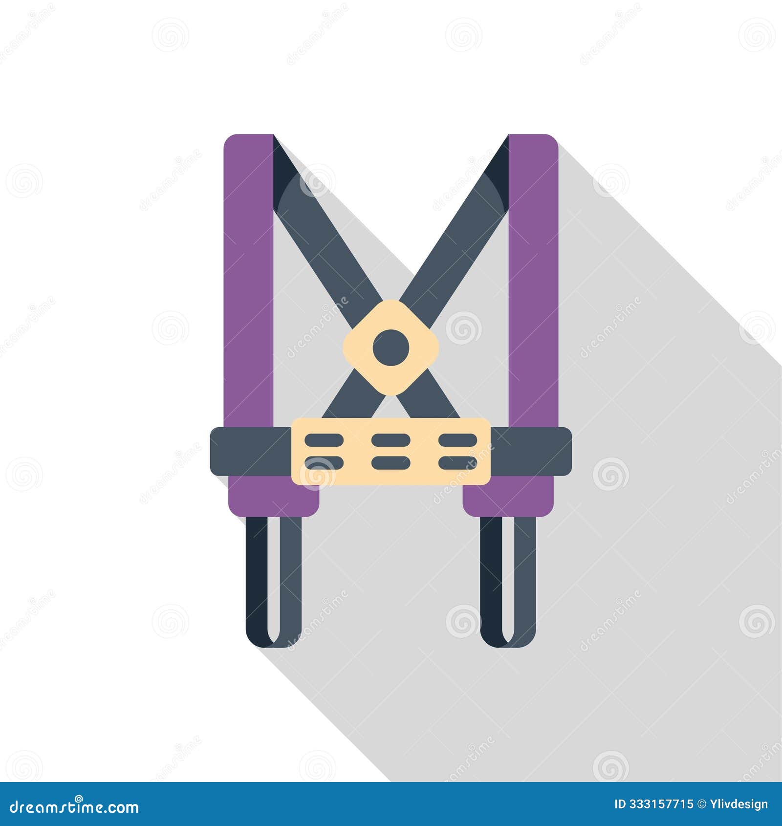Safety Harness with Belt for Working at Height Stock Illustration ...