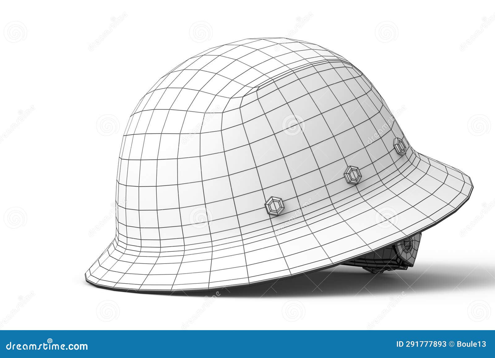 Safety Helmet or Hard Cap Isolated on White Background Stock ...