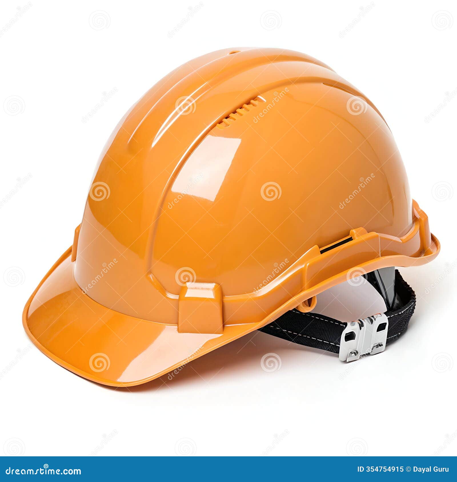 Safety Helmet Isolated on White Background Stock Image - Image of ...