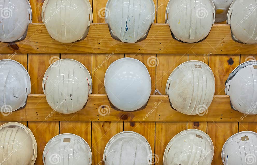 Safety helmet in locker stock photo. Image of protective - 24667142