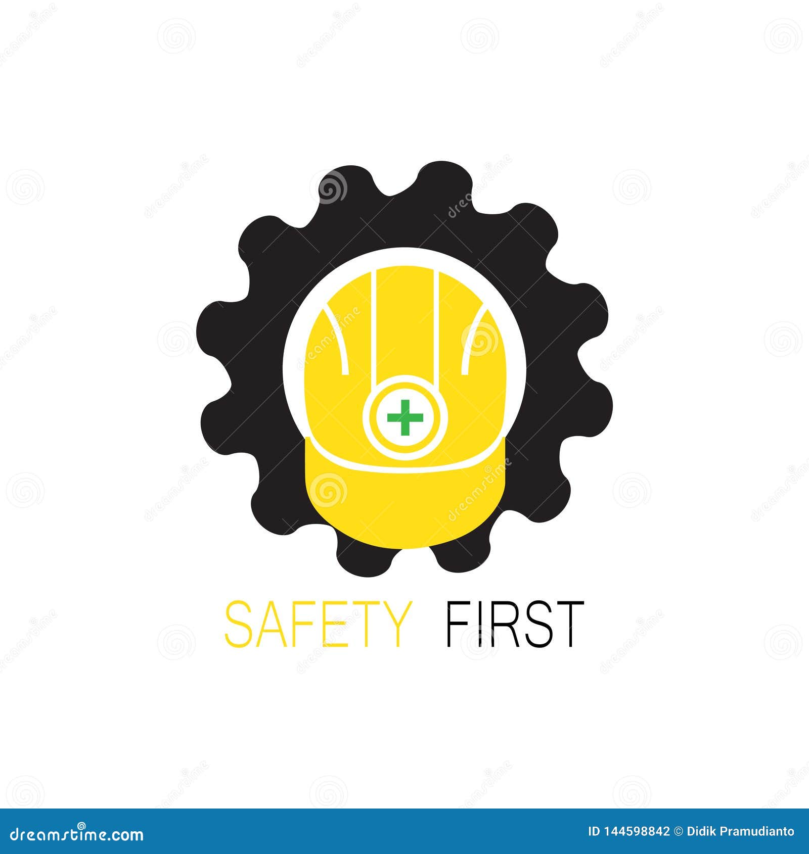 Safety helmet logo stock vector. Illustration of icon - 144598842