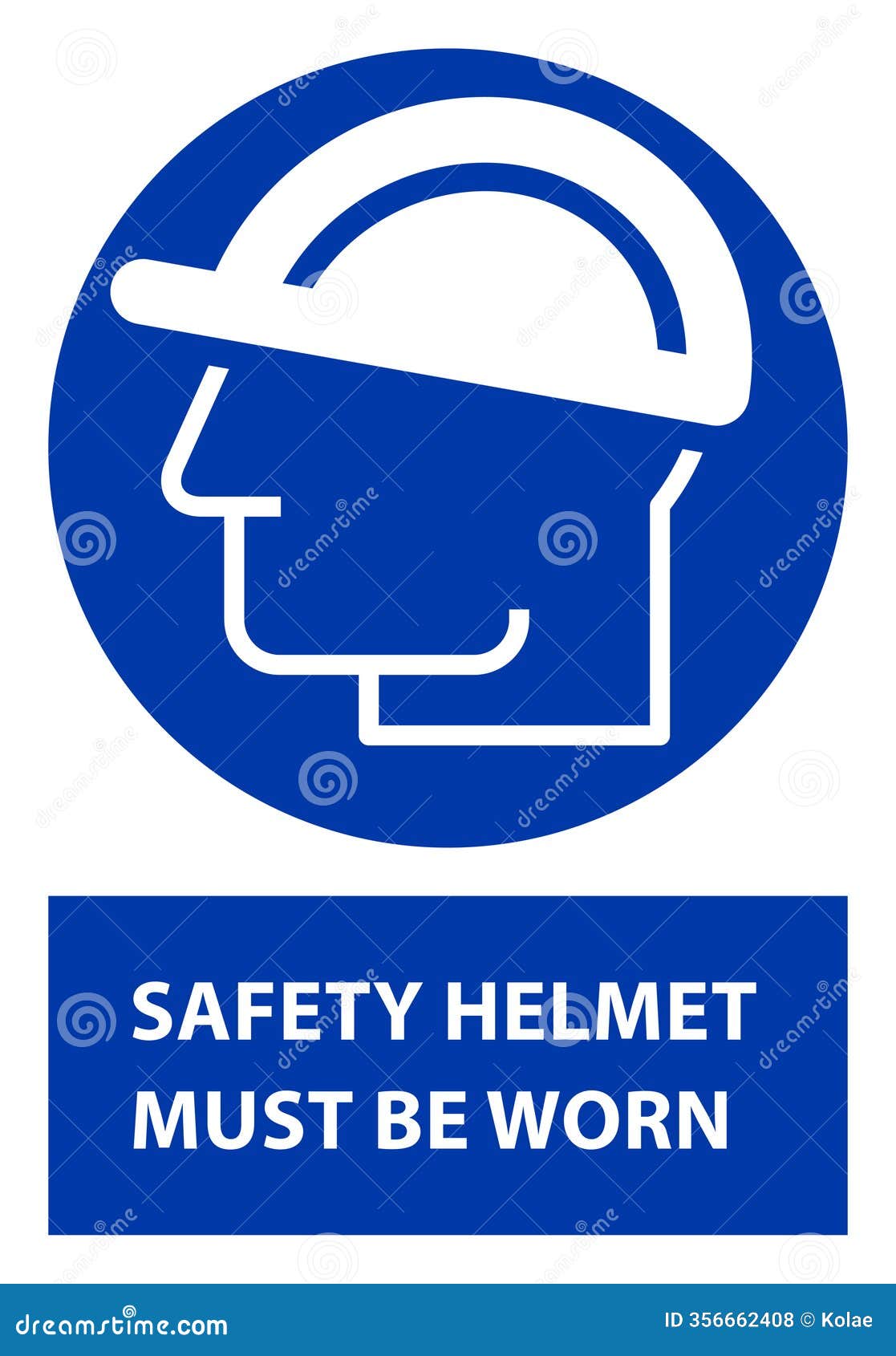 Safety Helmet Must Be Worn, Hard Hat Must Be Worn in this Area ...