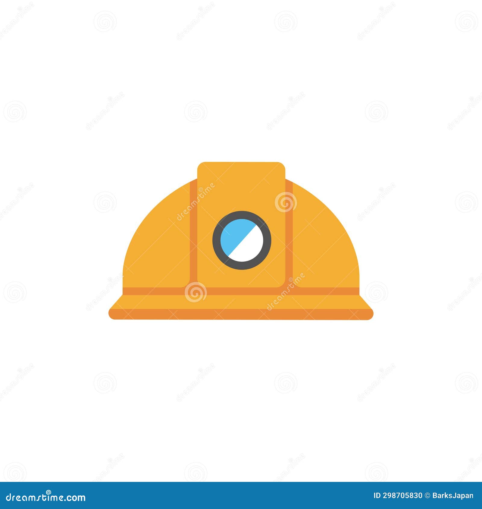 Safety Helmet for Workers Icon Illustration Stock Vector - Illustration ...