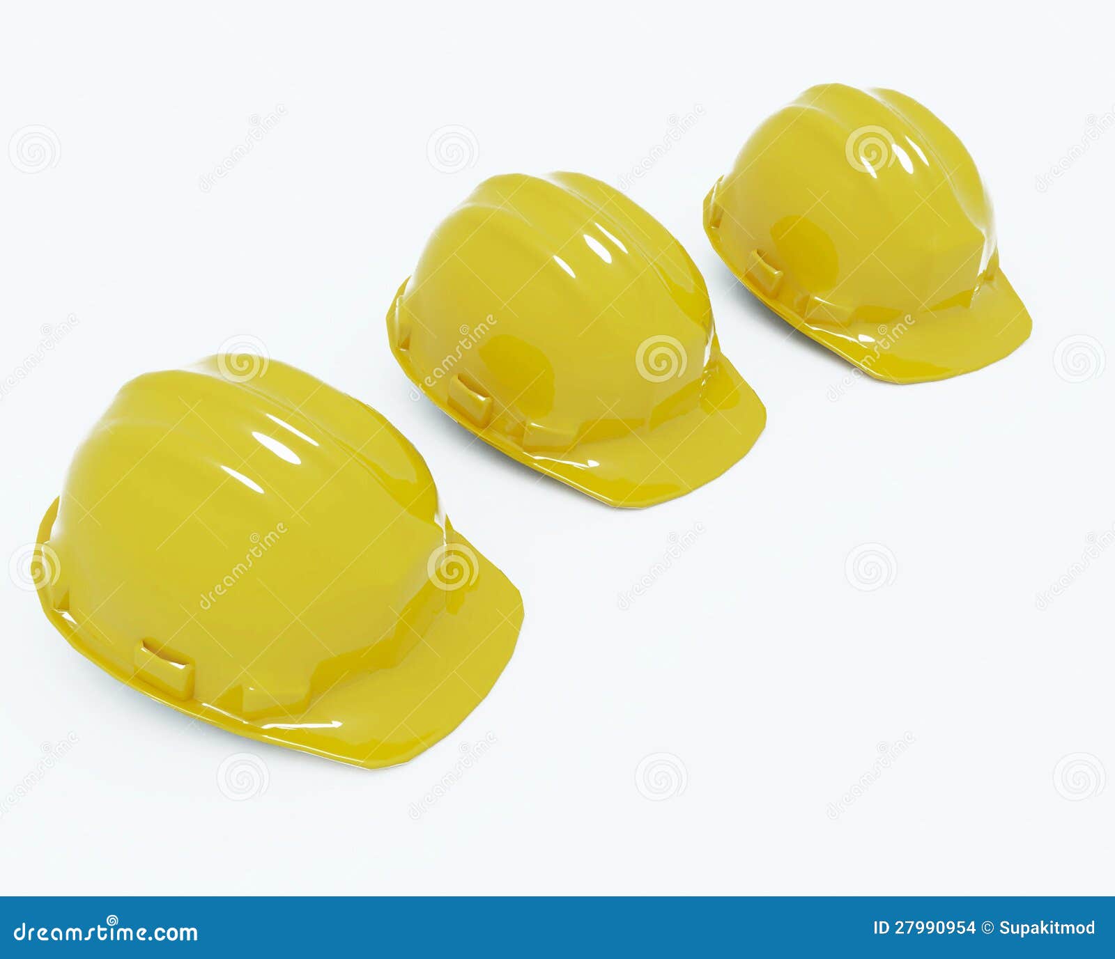 Safety Helmet - Yellow Color Stock Illustration - Illustration of ...