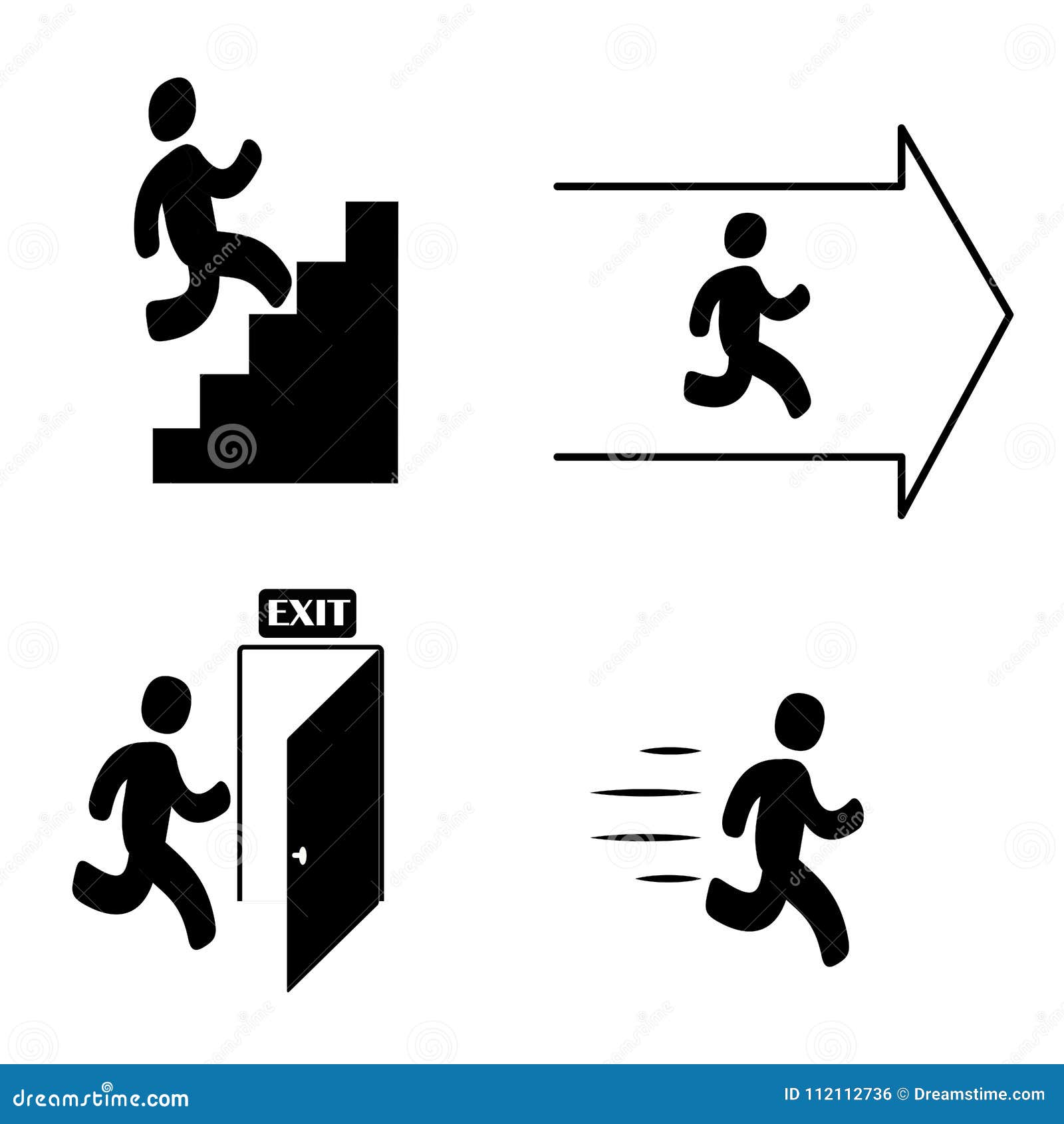 Exit Symbol stock vector. Illustration of information - 112112736