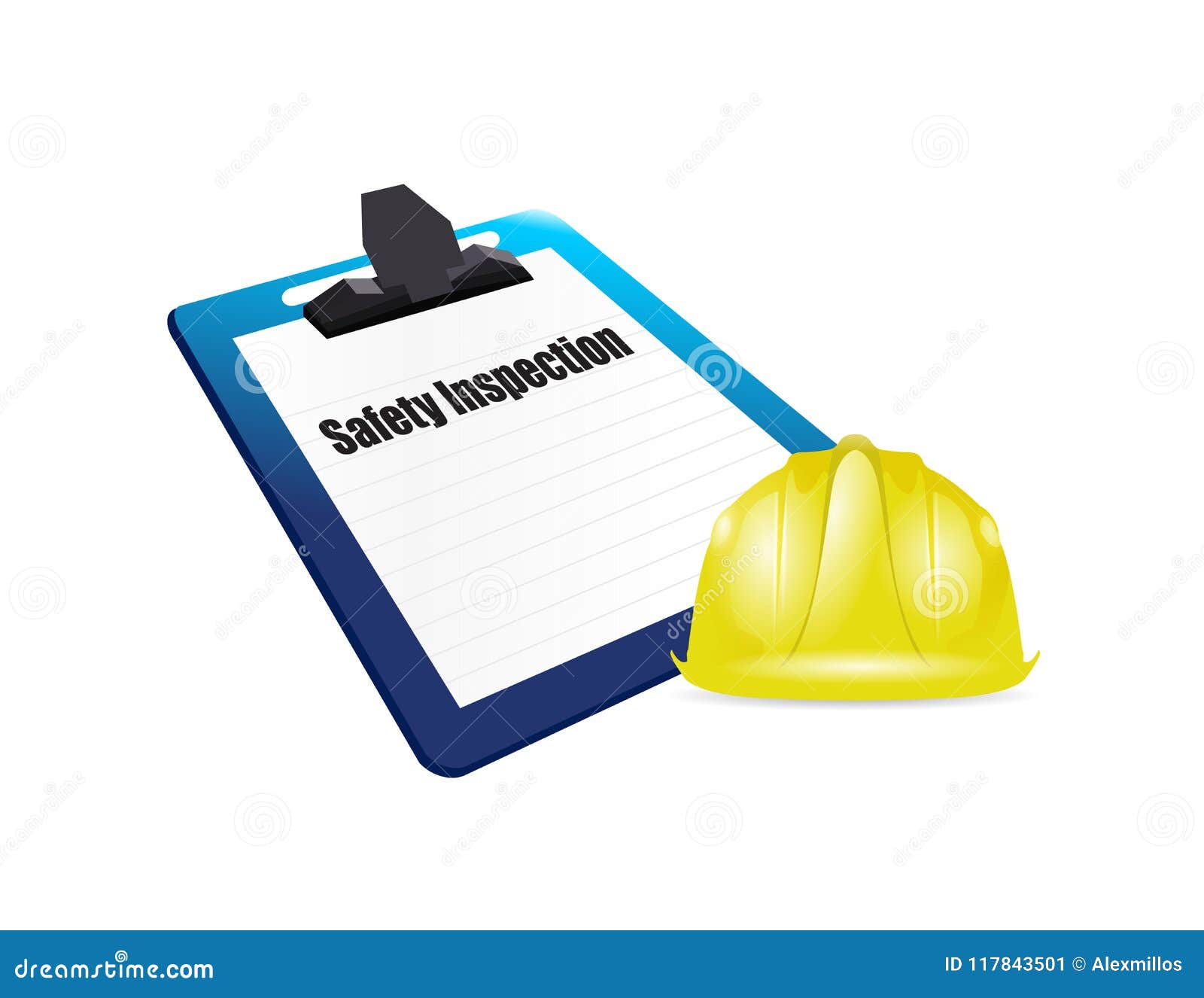Safety Inspection Clipboard and Hardhat. Vector Illustration Stock ... Safety Inspection Clipboard and Hardhat. Vector Illustration Stock ...