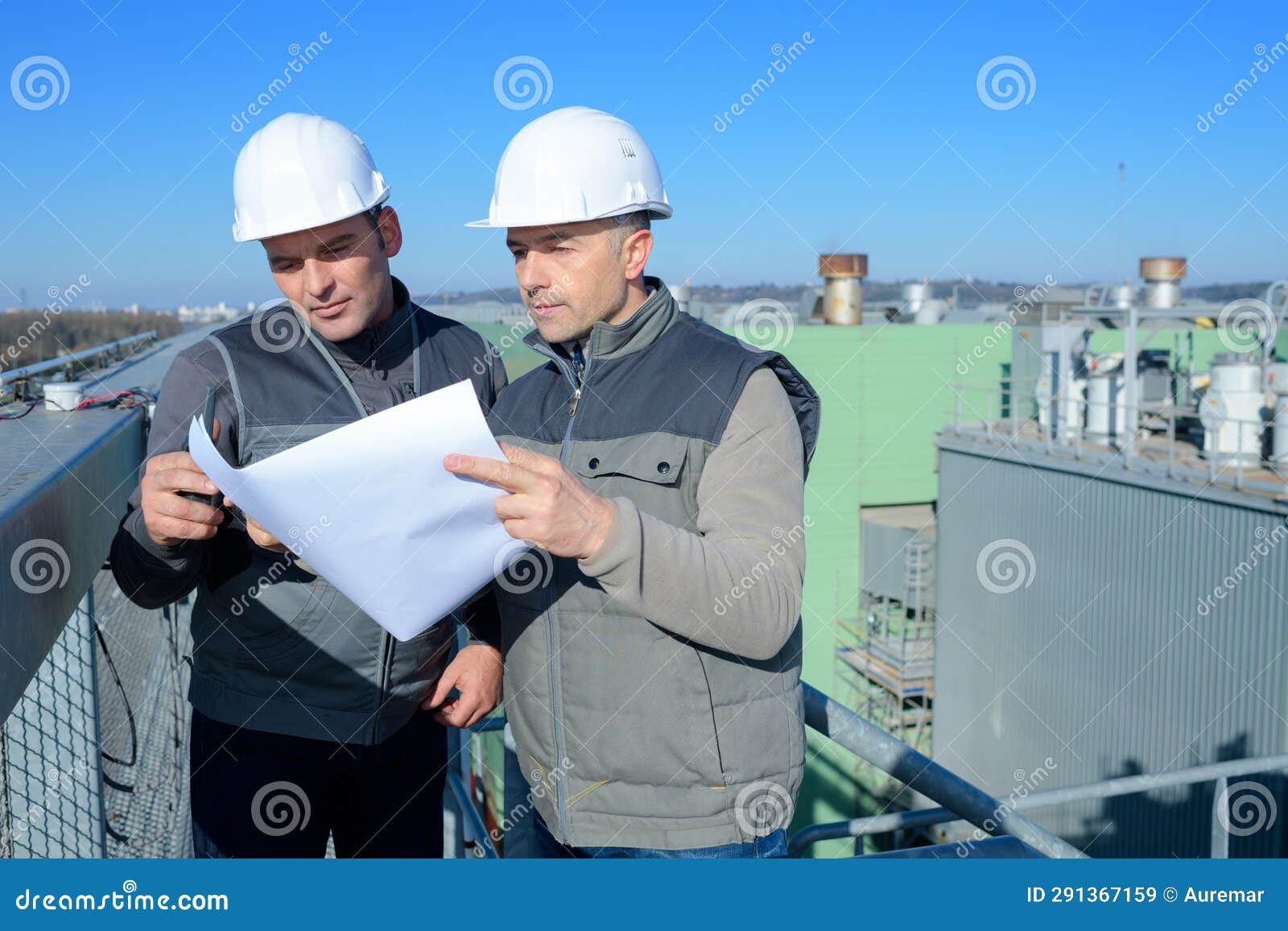 Safety Inspector Talking on Design Stock Image - Image of formalwear ...