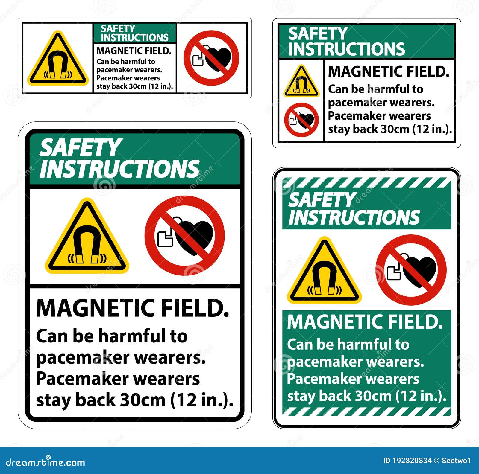 Safety Instructions Magnetic Field Can Be Harmful To Pacemaker Wearers ...