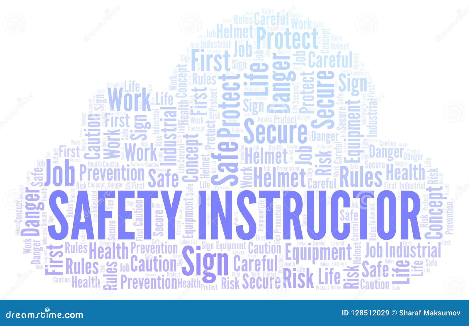 Safety Instructor Word Cloud. Stock Illustration - Illustration of ...