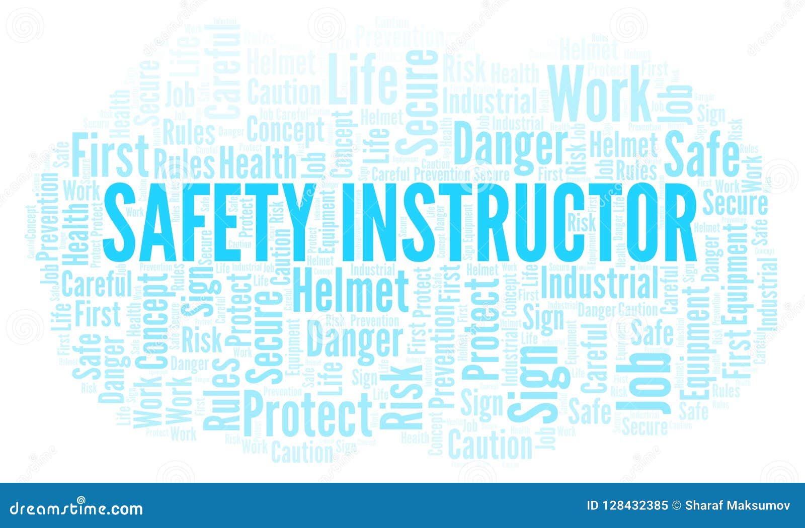Safety Instructor Word Cloud. Stock Illustration - Illustration of ...