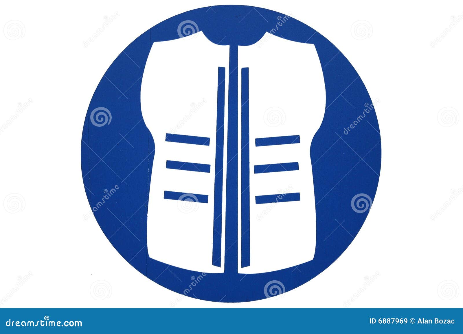 Safety Jacket Sign Picture. Image: 6887969