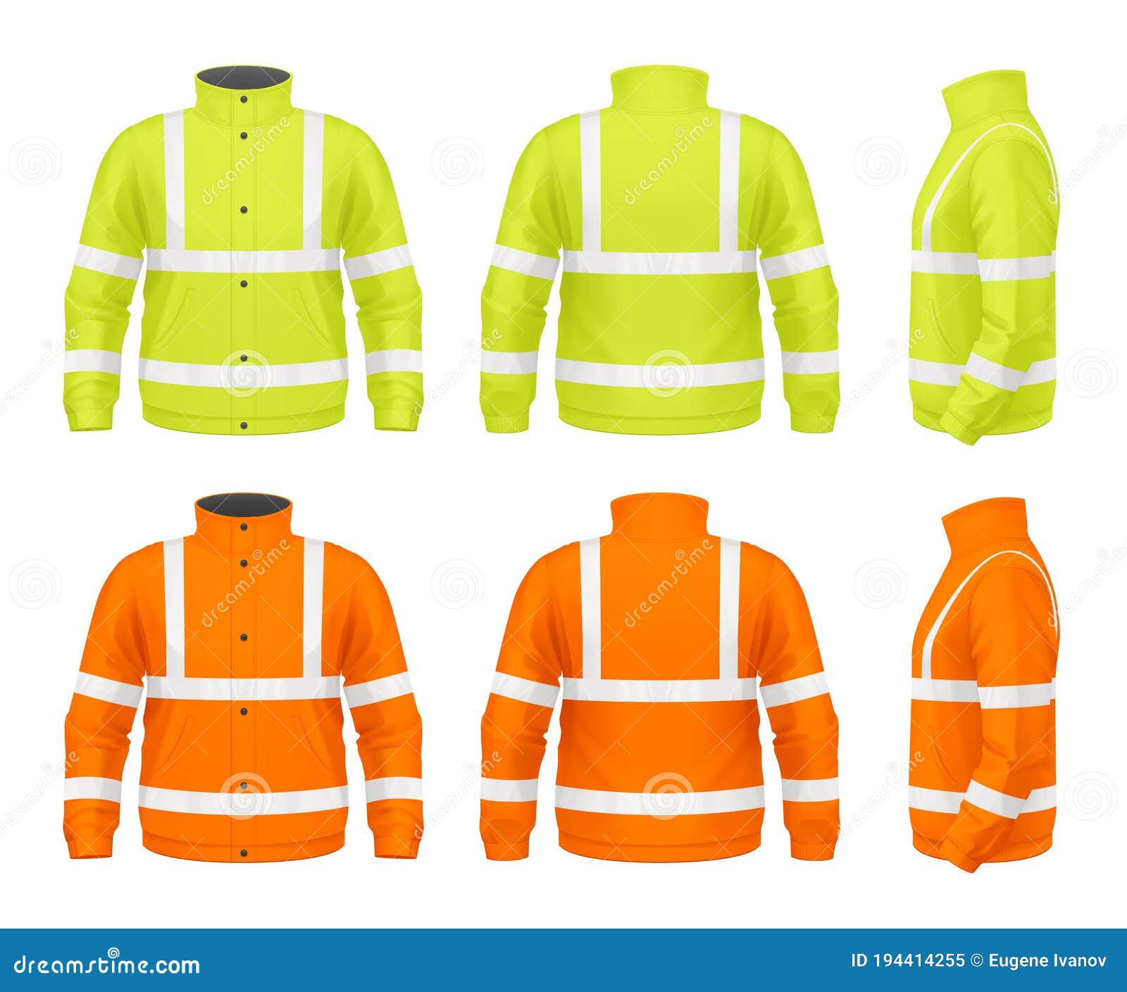 Safety jacket stock vector. Illustration of security - 194414255