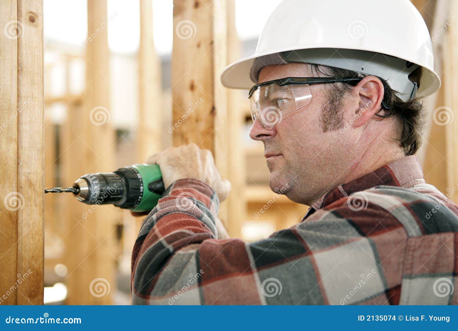Safety on the Job stock photo. Image of house, frame, people - 2135074