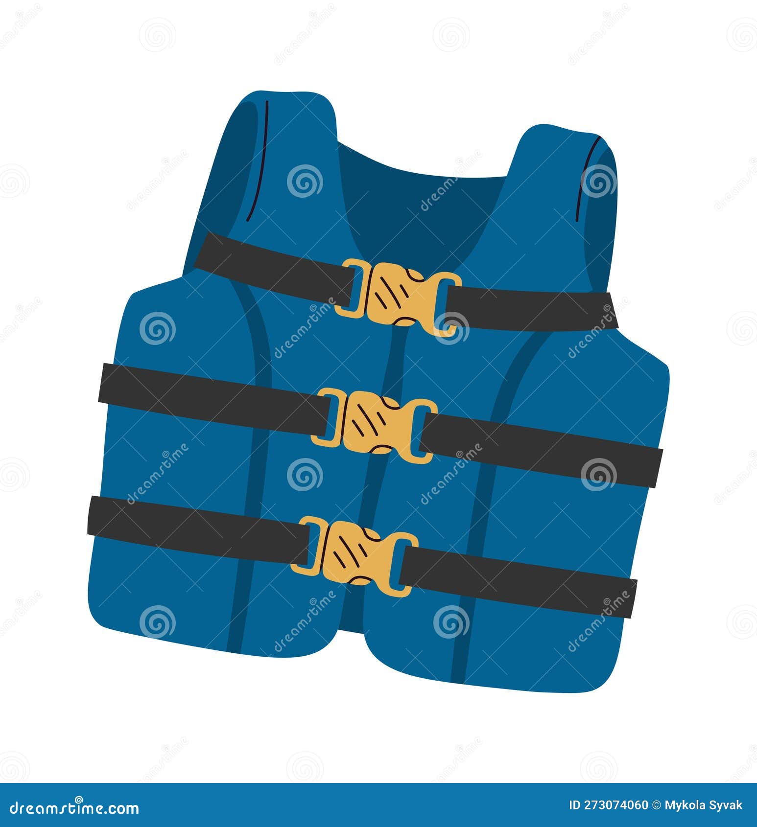 Safety Life Jacket stock vector. Illustration of float - 273074060