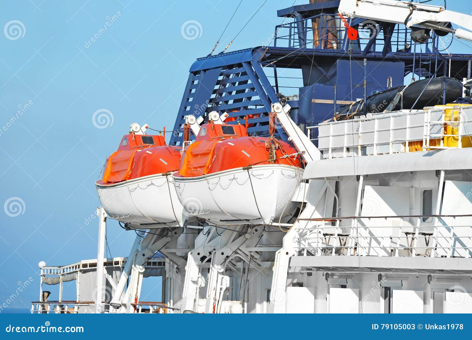 Safety Lifeboat on Ship Deck Stock Image - Image of ferry, boat: 79105003