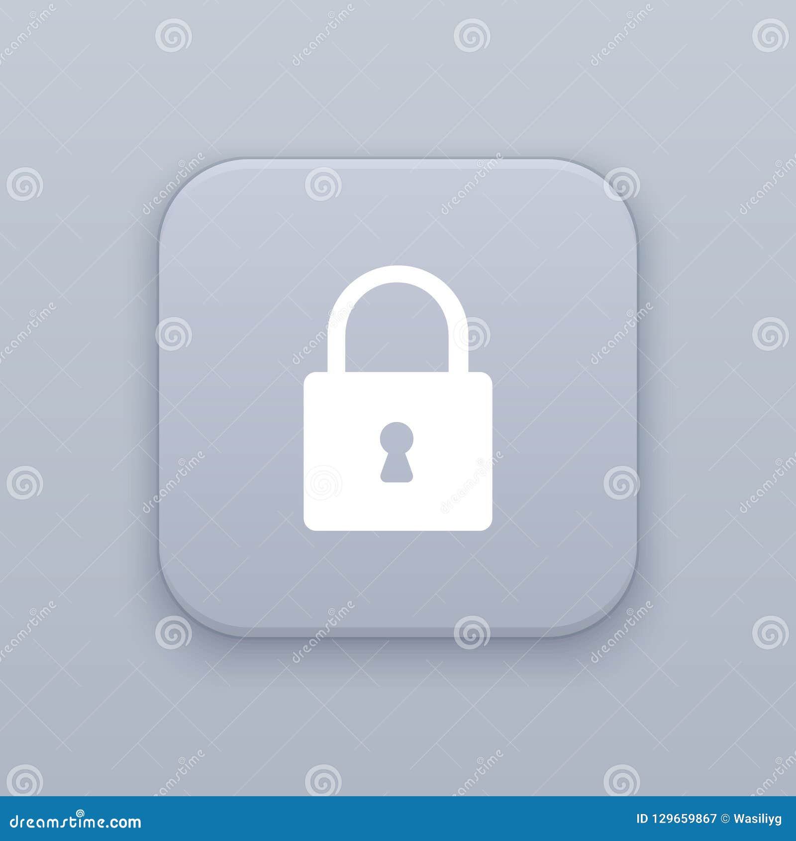 Safety, Lock Button, Best Vector Stock Vector - Illustration of code ...