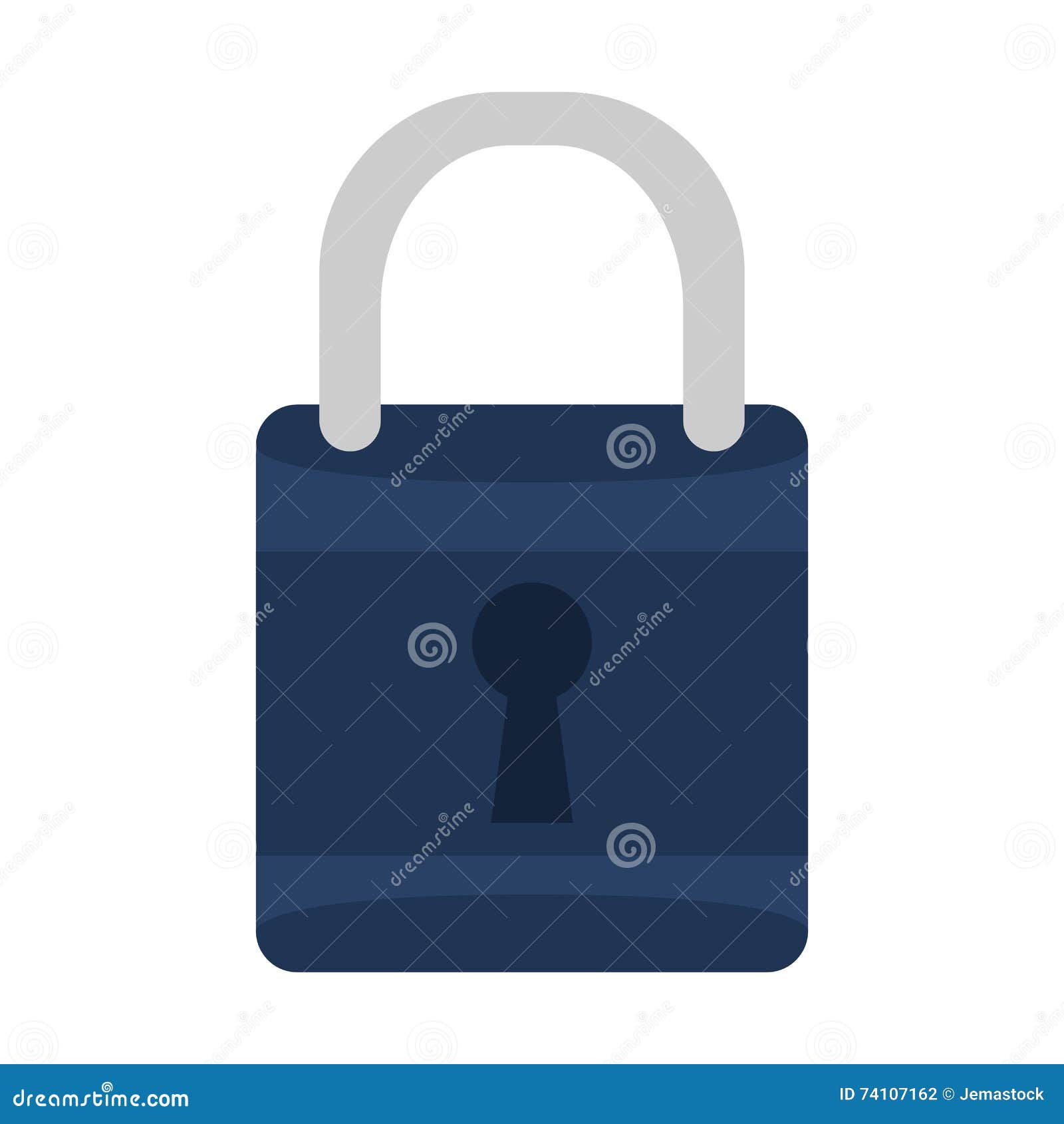 Safety lock icon stock illustration. Illustration of icon - 74107162