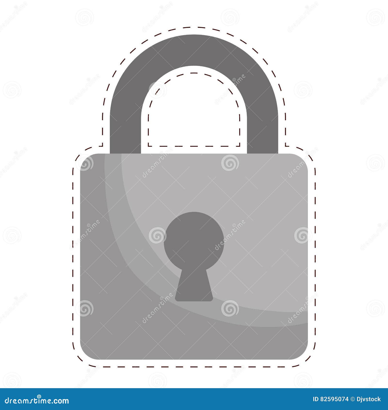 Safety lock icon image stock illustration. Illustration of black - 82595074