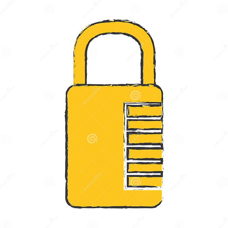 Safety lock icon image stock illustration. Illustration of password ...