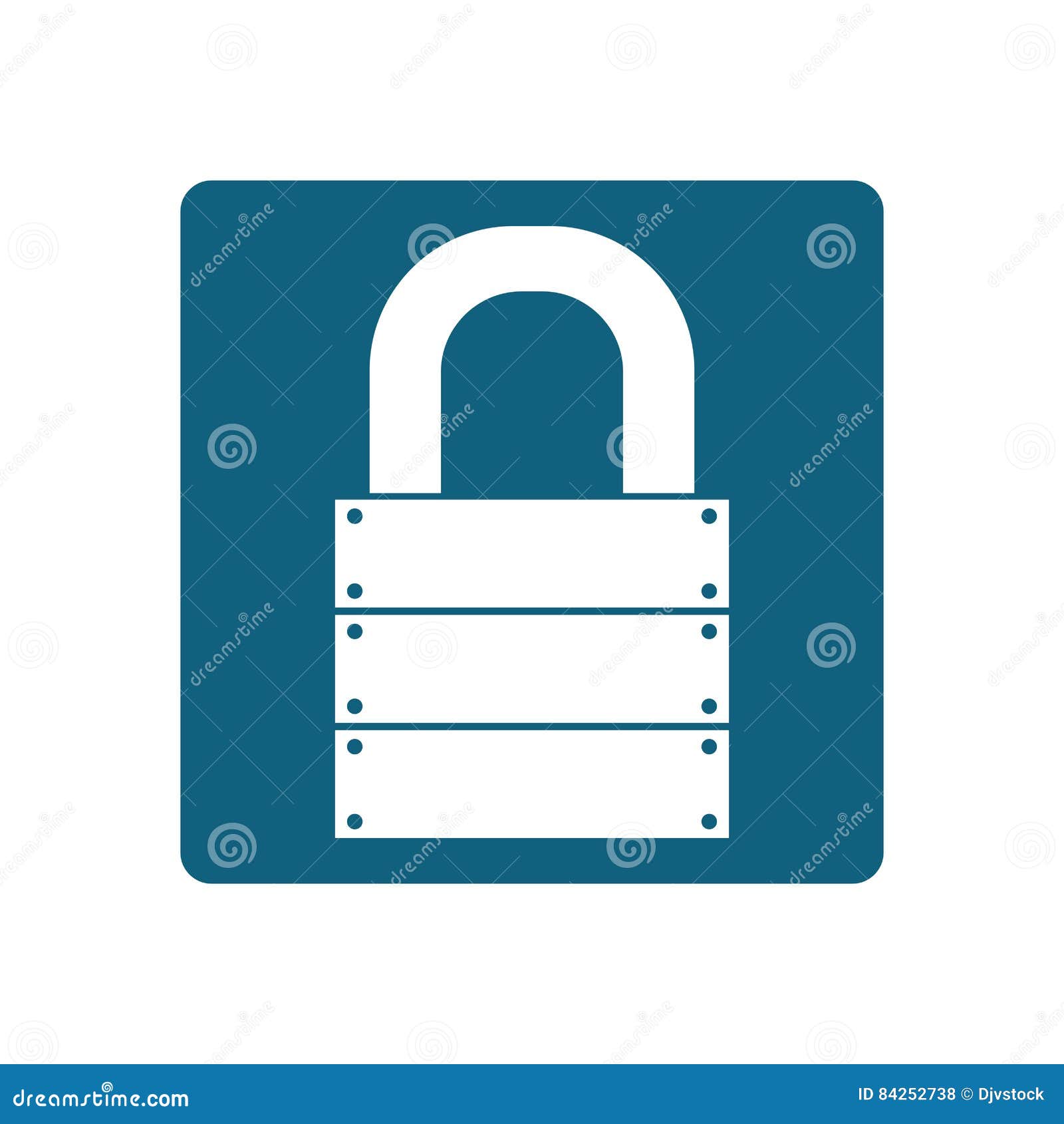 Safety lock icon image stock illustration. Illustration of safe - 84252738