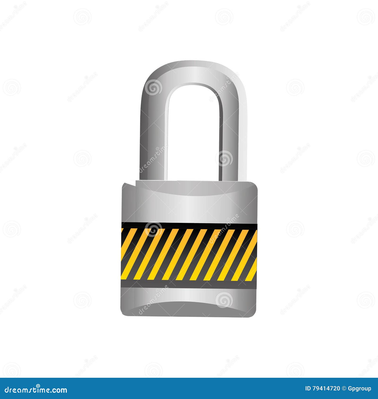 Safety lock icon image stock vector. Illustration of secret - 79414720