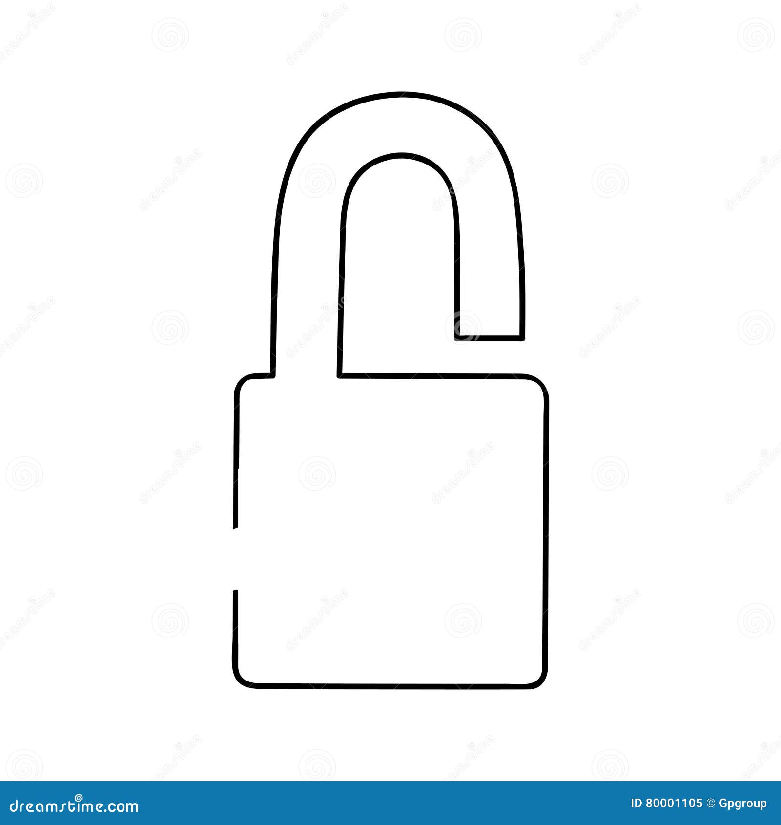 Safety lock icon image stock vector. Illustration of security - 80001105