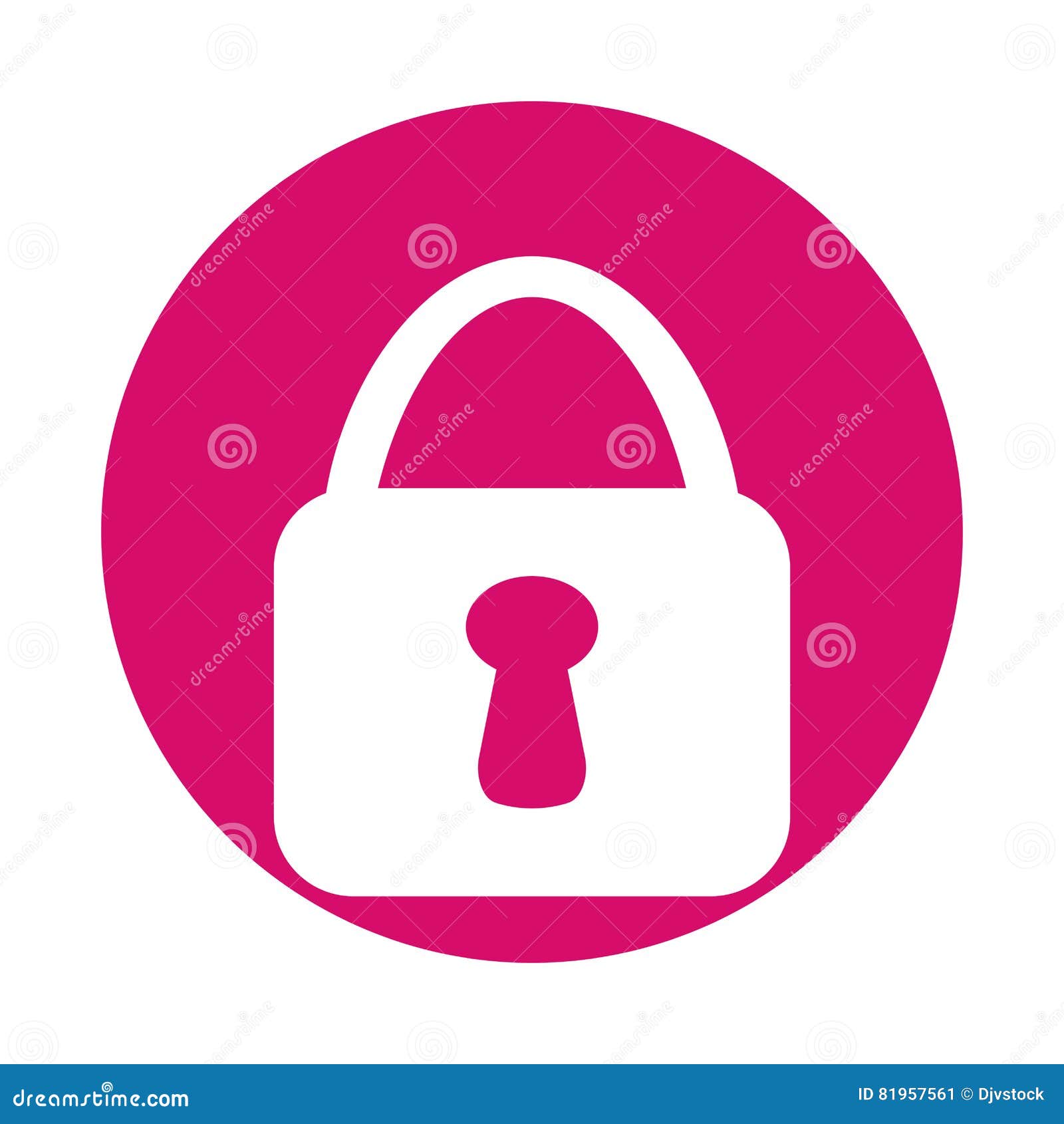 Safety lock icon image stock vector. Illustration of design - 81957561