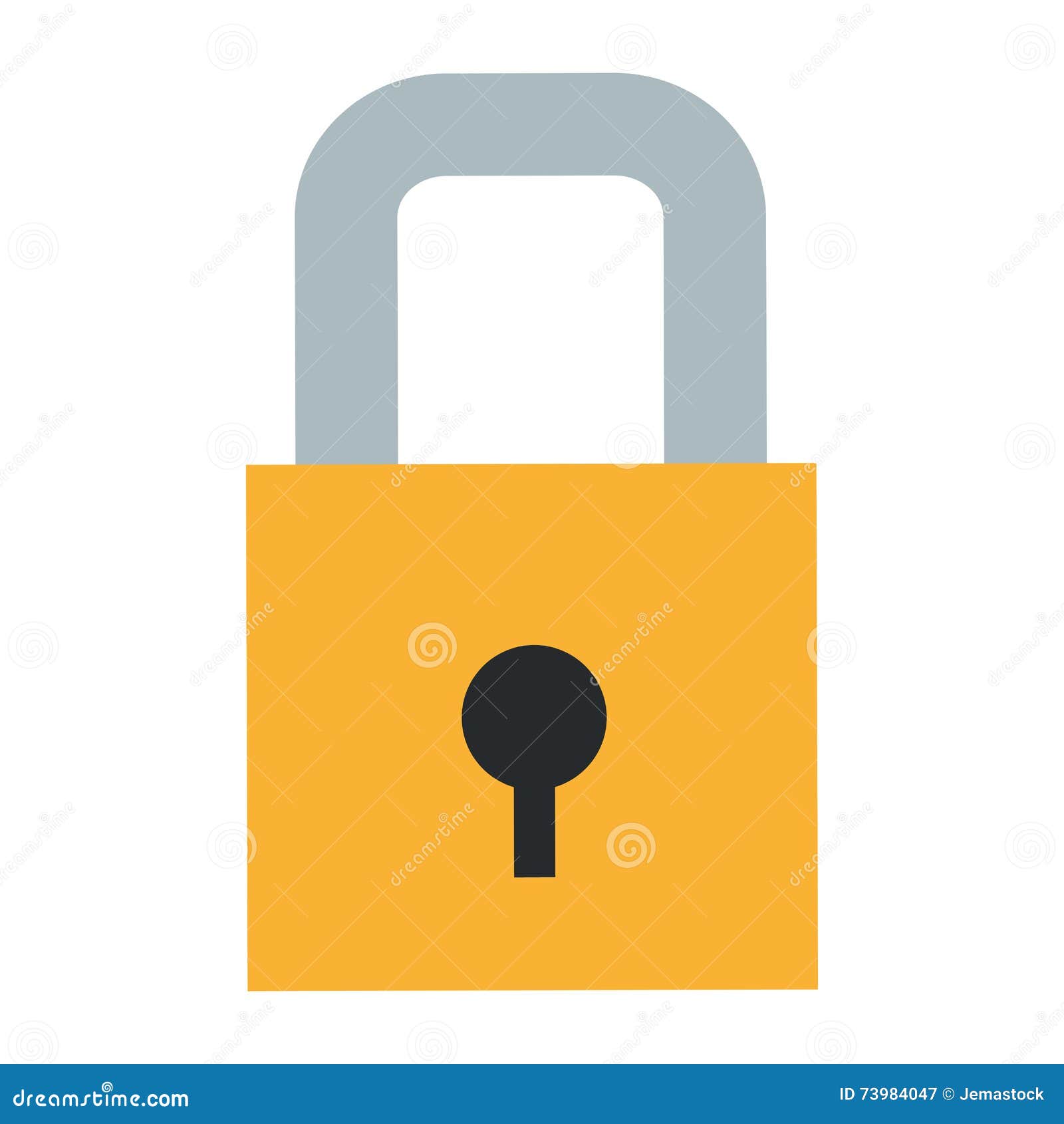 Safety lock icon stock illustration. Illustration of access - 73984047