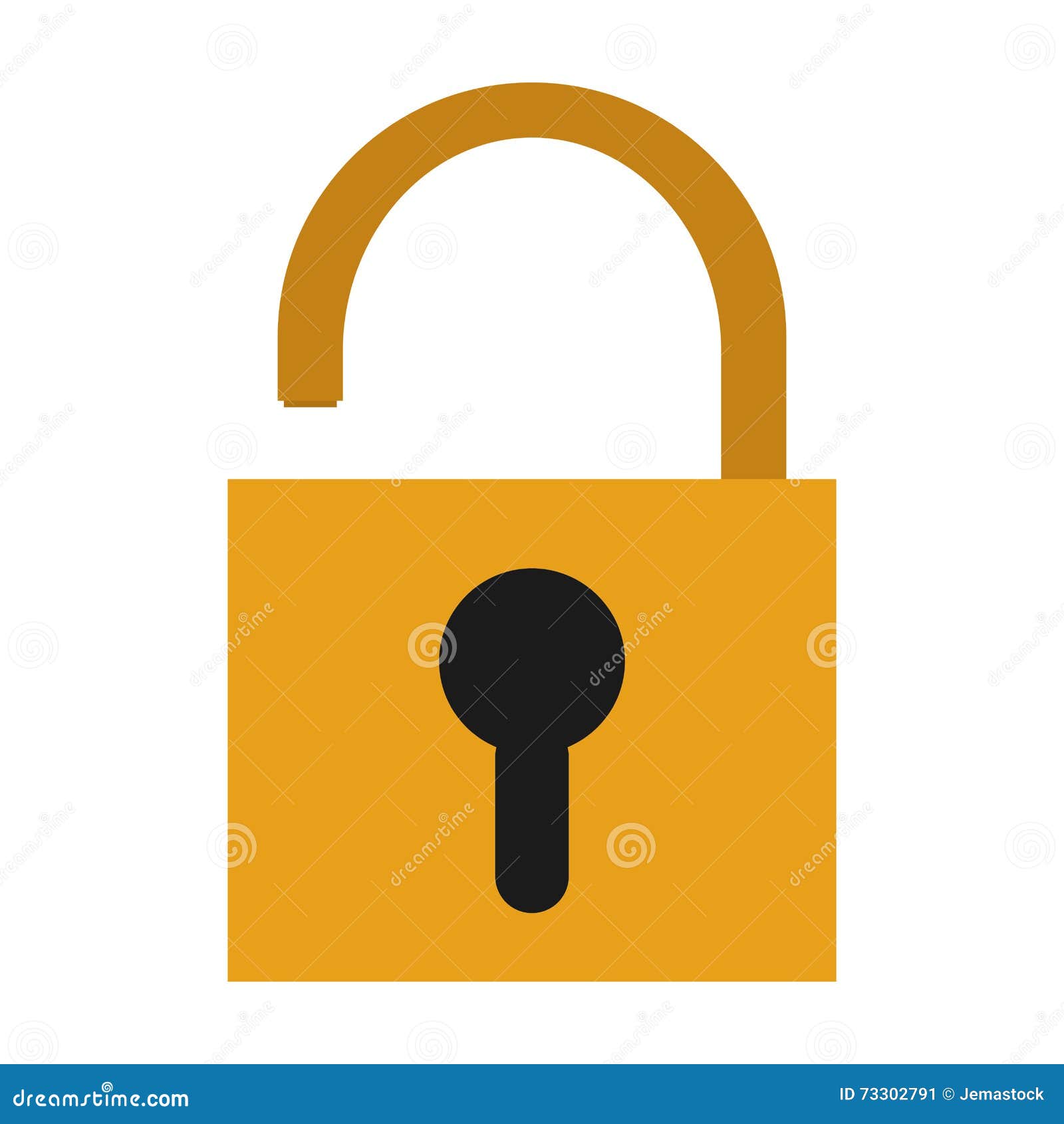 Safety lock icon stock illustration. Illustration of keyhole - 73302791