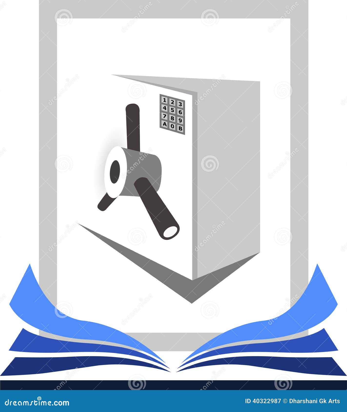Safety locker stock vector. Illustration of logo, deposit - 40322987