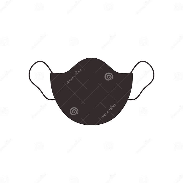 Safety Mask for Engineer in Flat Element Style Isolated on White ...