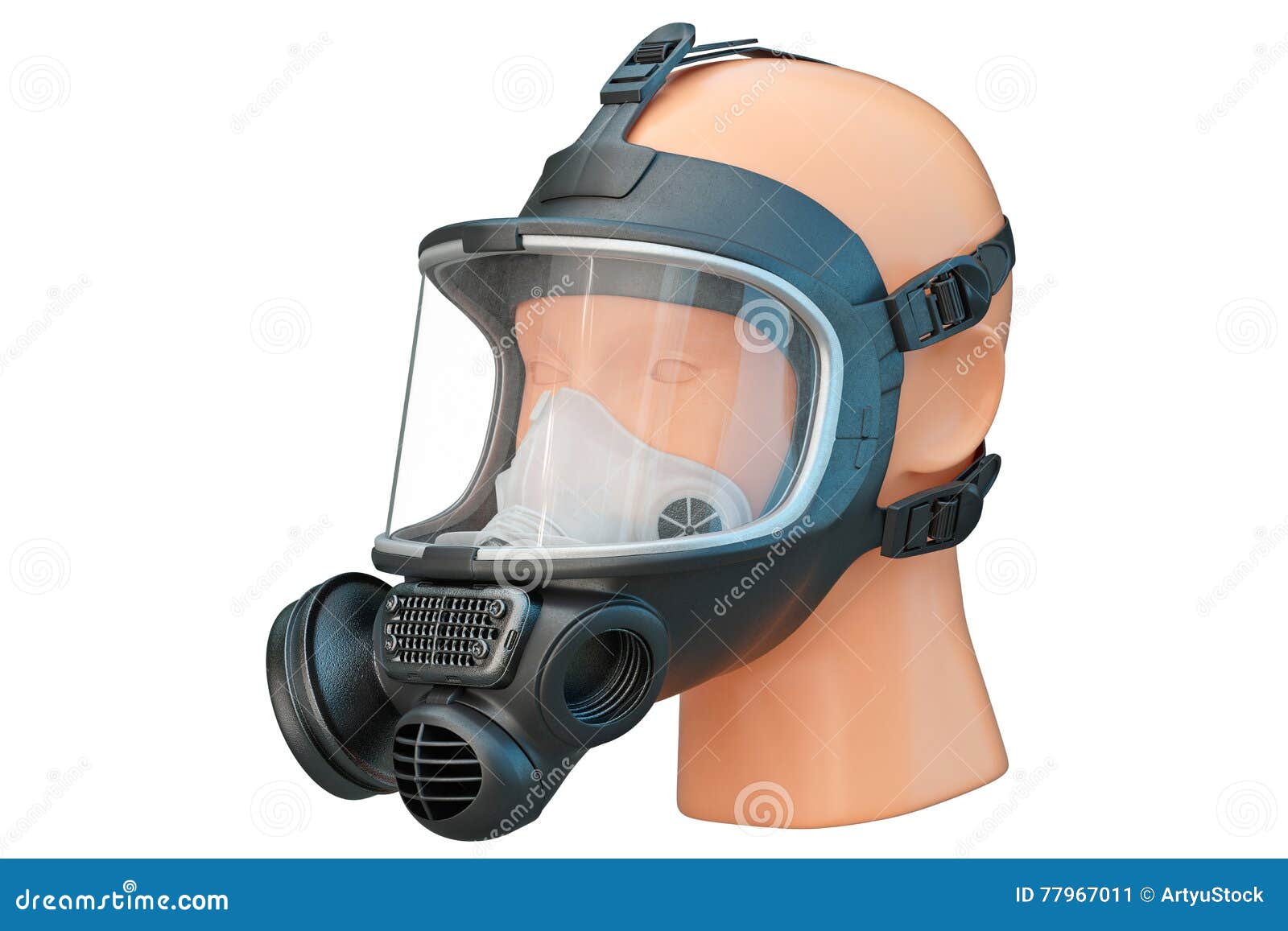 Safety mask protection stock illustration. Illustration of mannequin ...