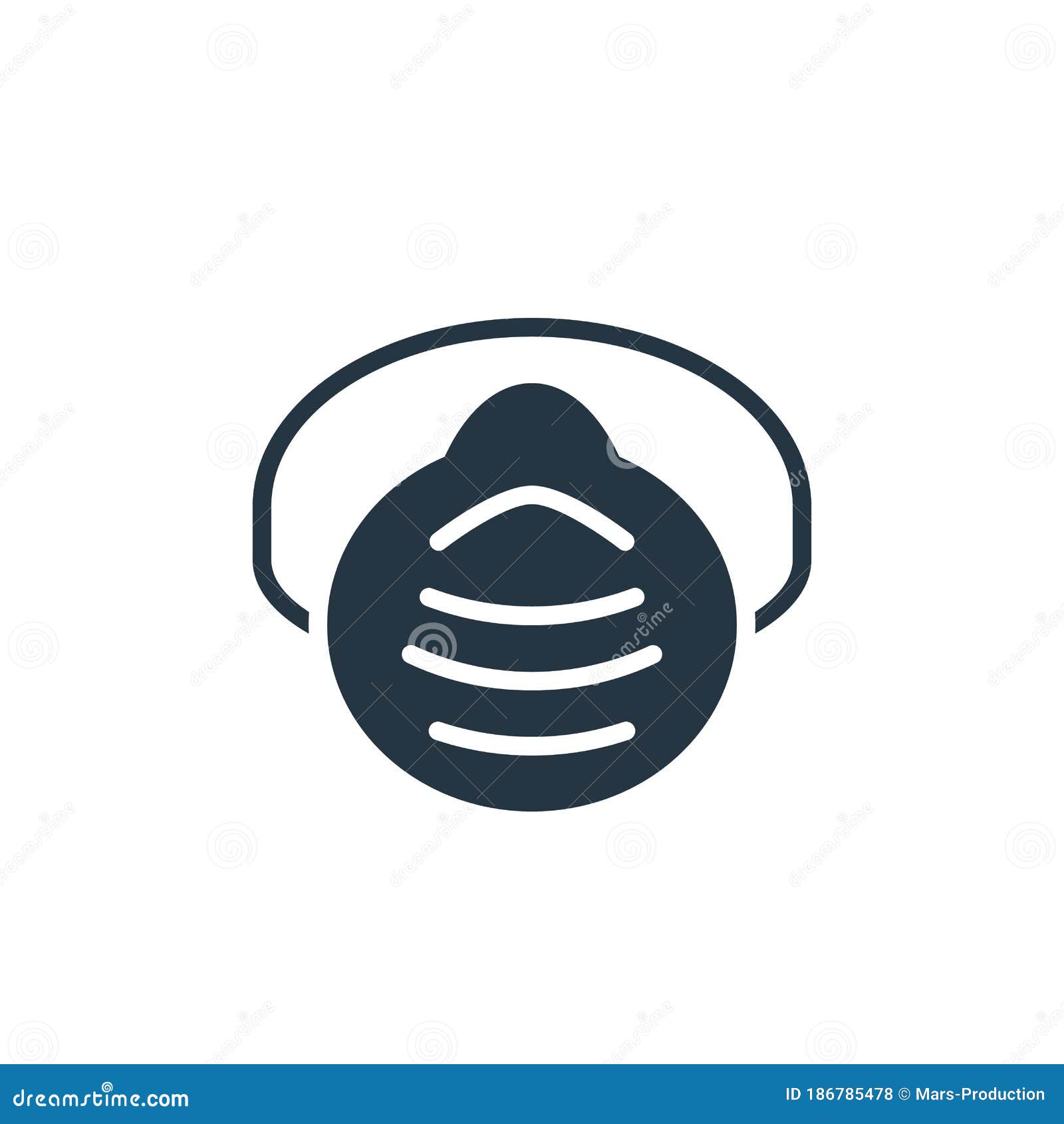 Safety Mask Vector Icon. Safety Mask Editable Stroke Stock Vector ...