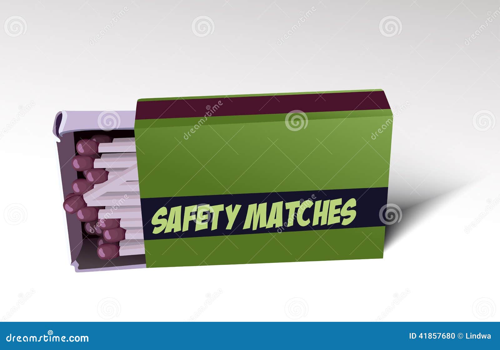 Safety matches stock vector. Illustration of flammable - 41857680