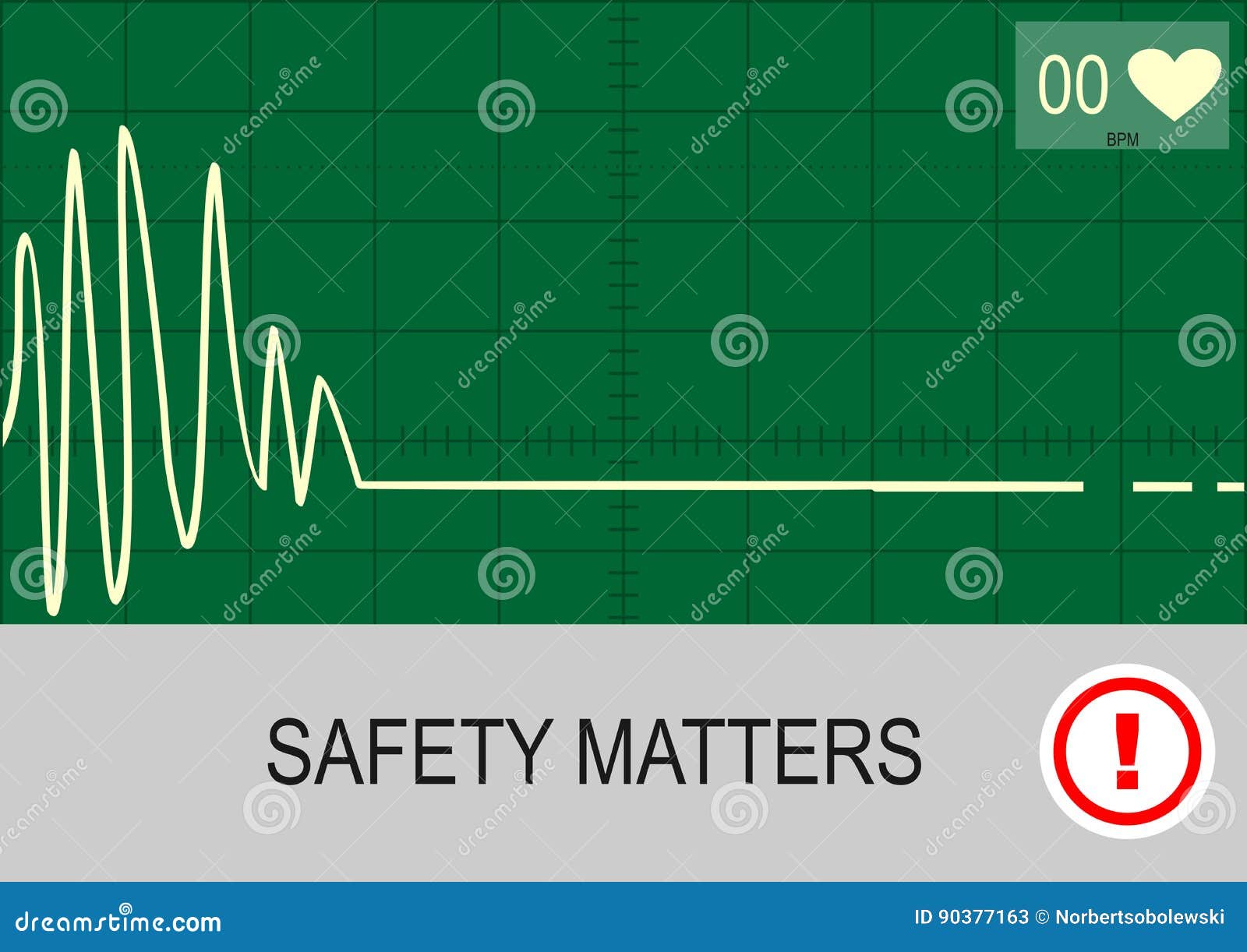 Safety matters. stock vector. Illustration of notice - 90377163
