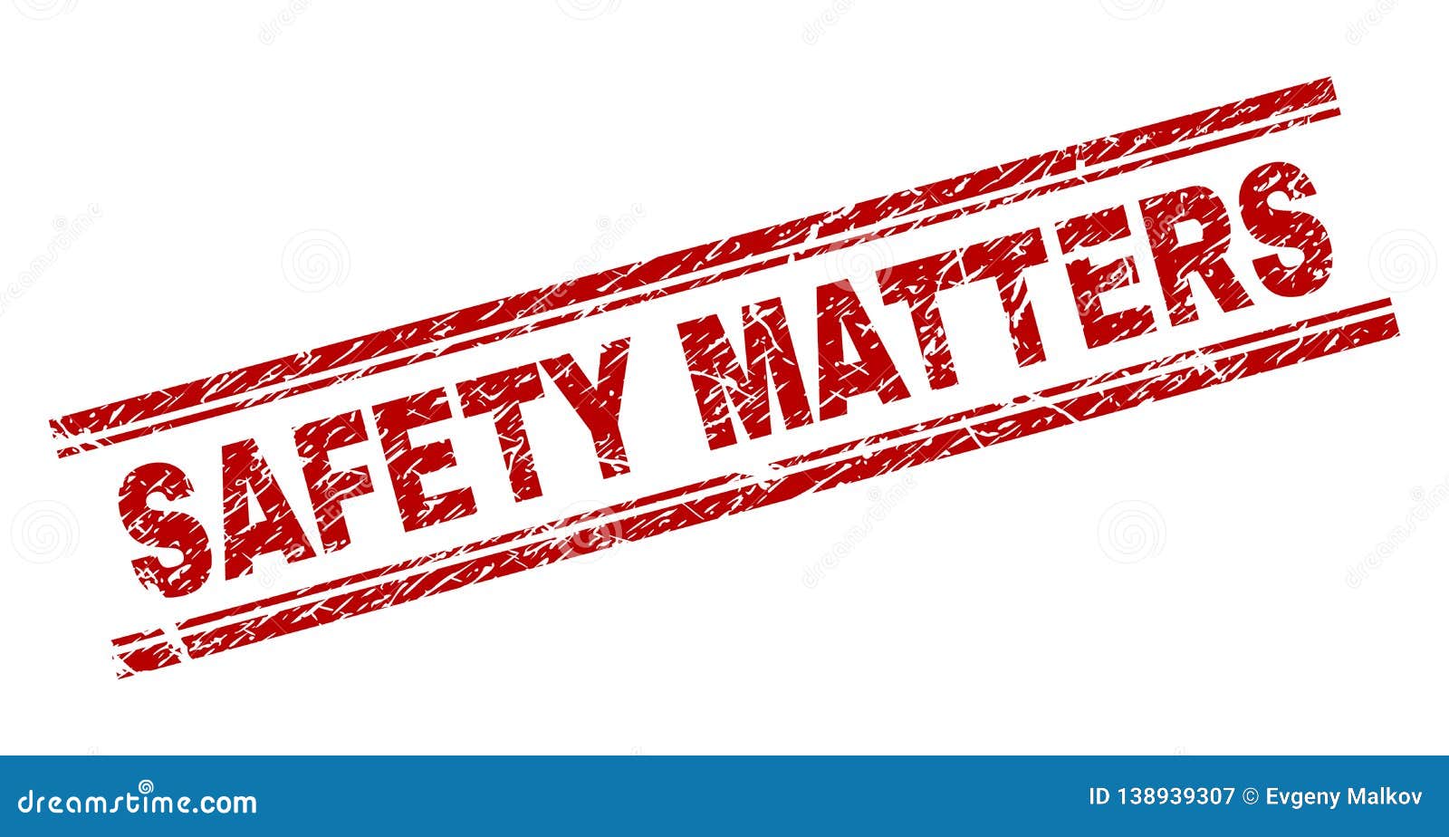 Scratched Textured SAFETY MATTERS Stamp Seal Stock Vector ...