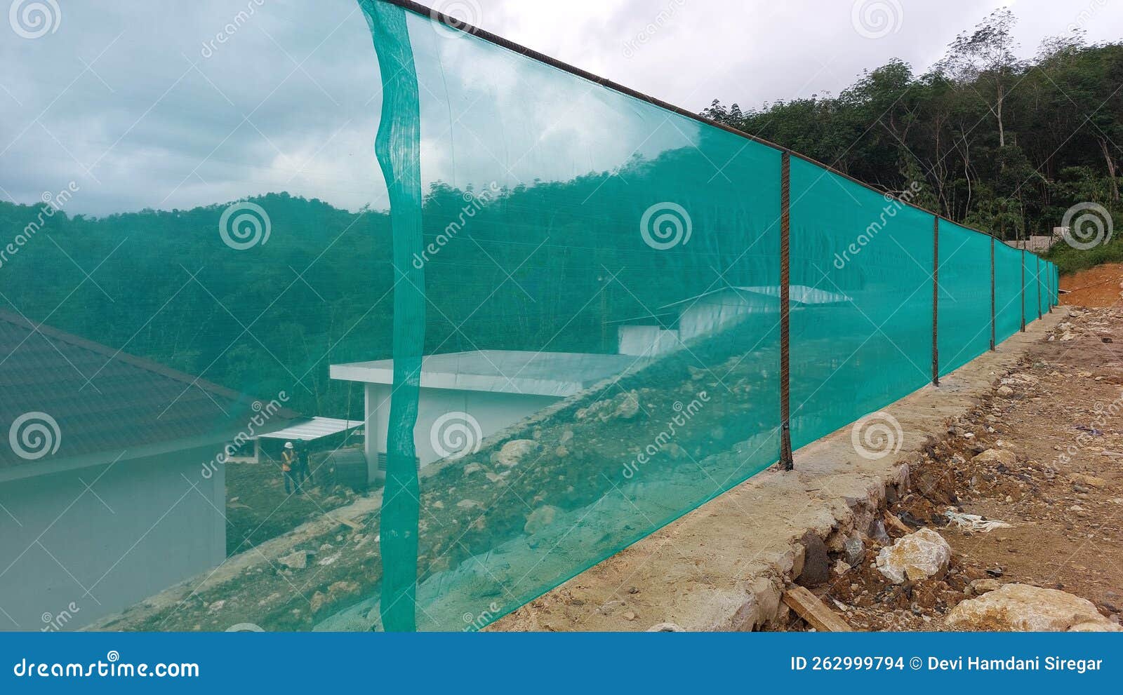 Safety Net and Railing from Health Safety Enviromental Stock Photo ...