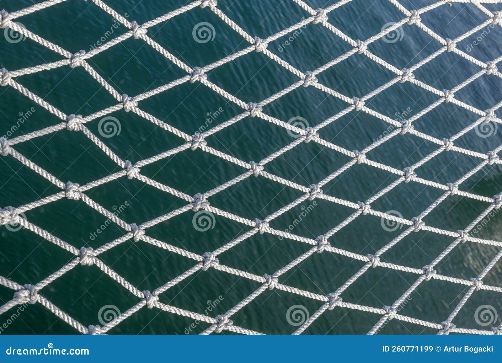 Safety Net of Sailing Ship Above Sea Stock Image - Image of abstract ...