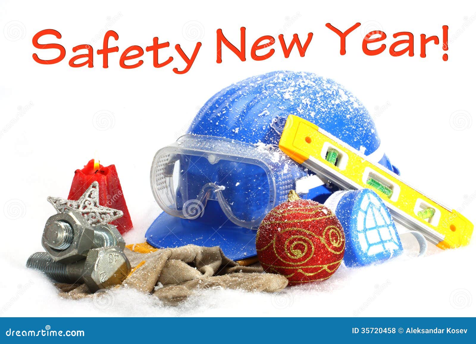 Safety New Year stock photo. Image of helmet, protect - 35720458
