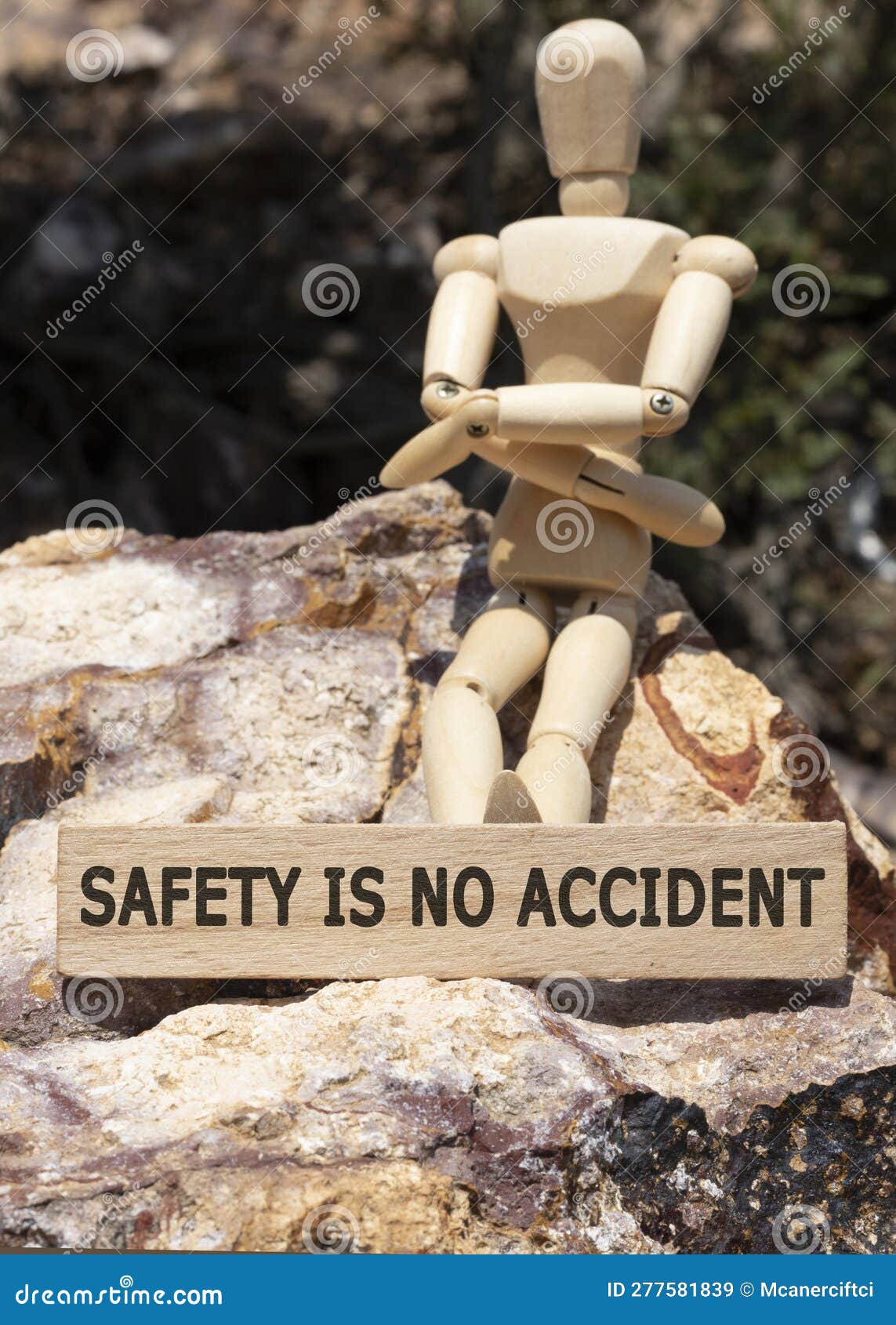 Safety is No Accident. Written on Wooden Surface Stock Image - Image of ...