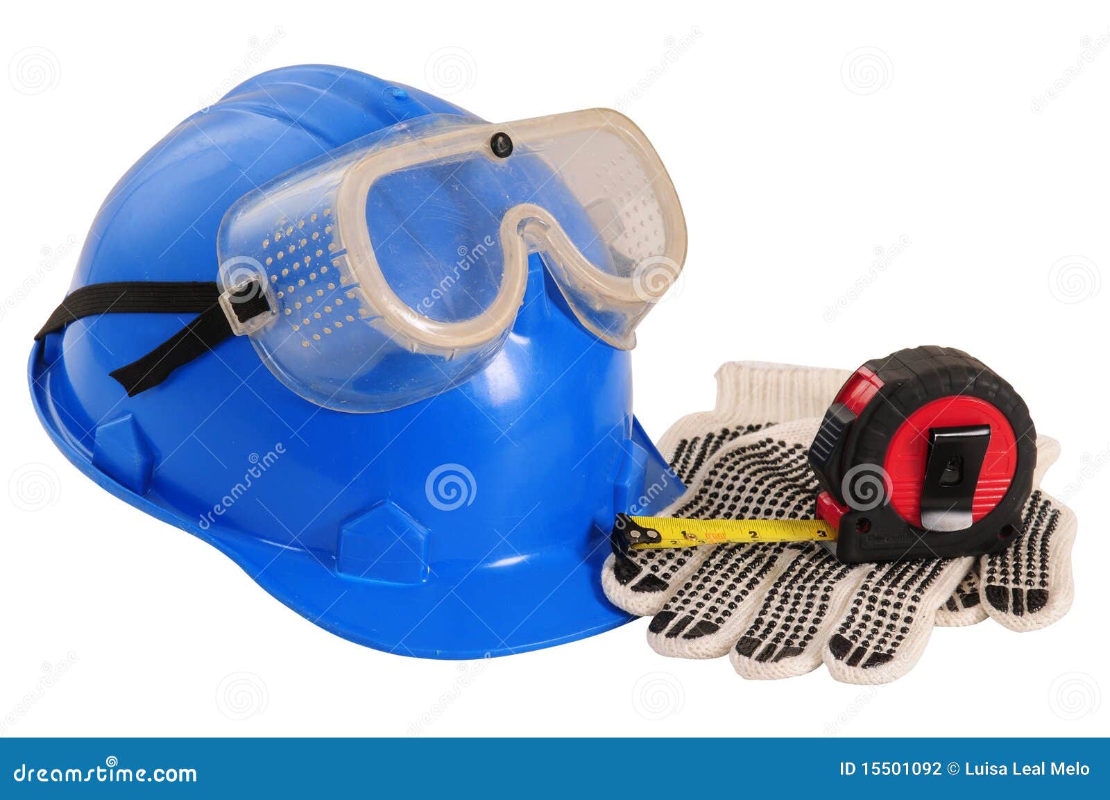 Safety objects. Isolated stock photo. Image of meter - 15501092