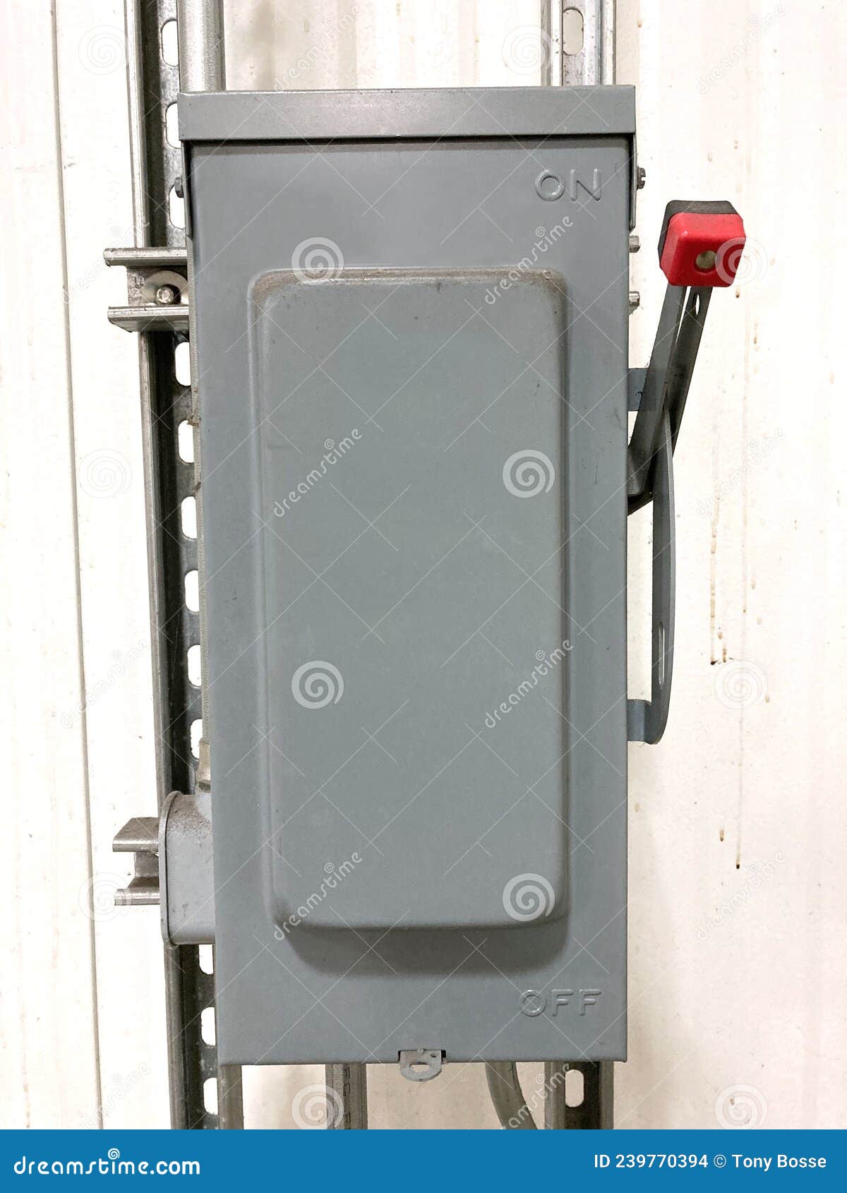 Safety on Off Electrical Switch, Box Stock Photo - Image of danger ...