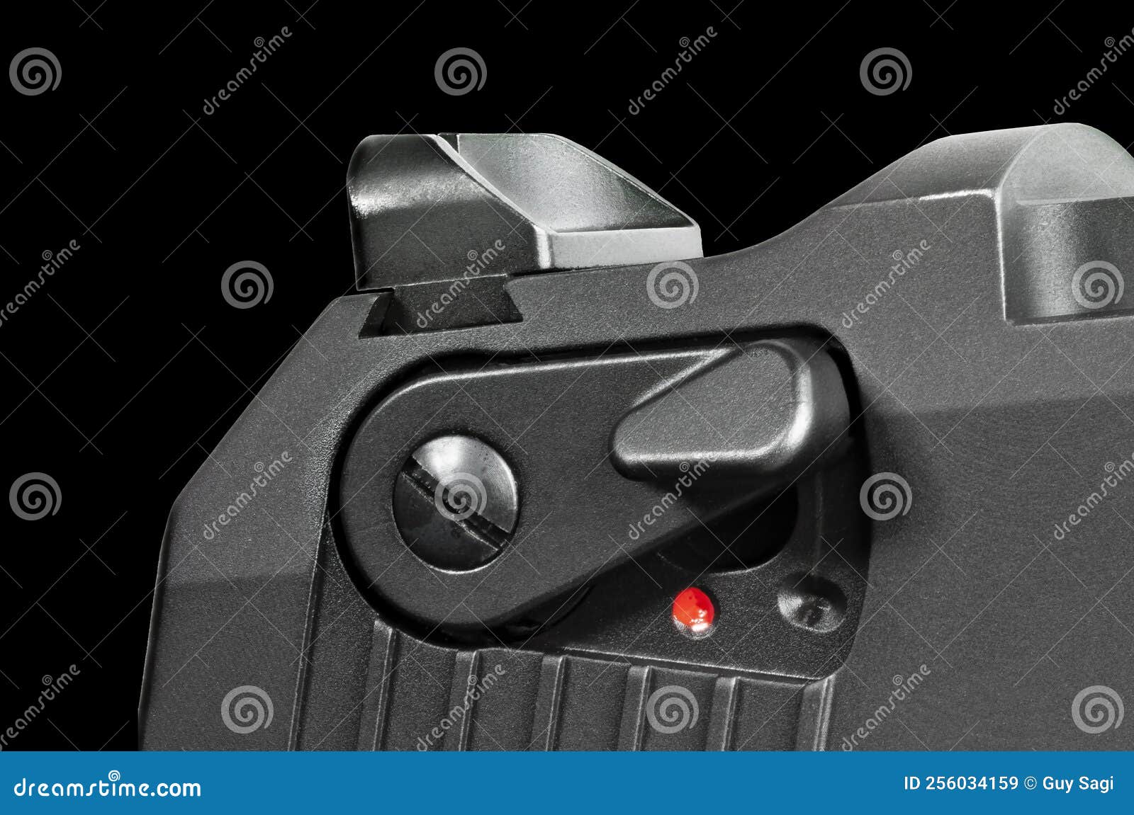 Safety Off on a Semi-auto Handgun Stock Image - Image of semiautomatic ...