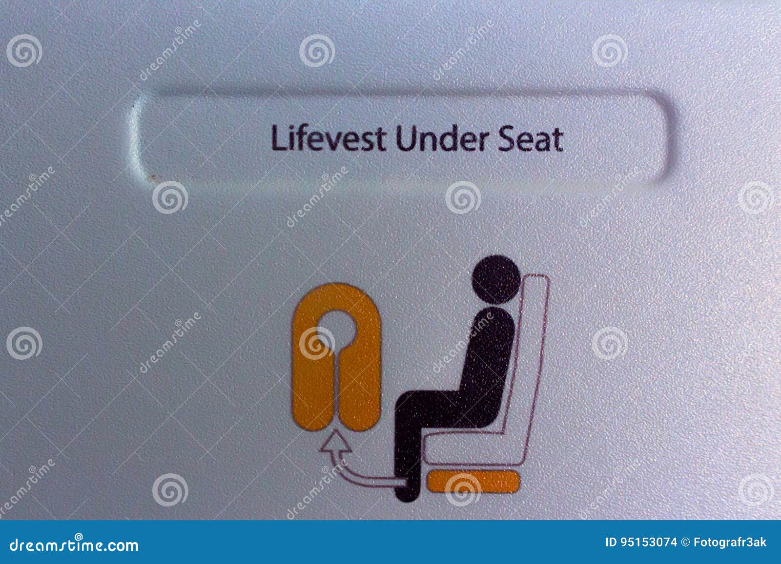 Safety Pictogram Life Vests Stock Photo - Image of symbols, instruction ...