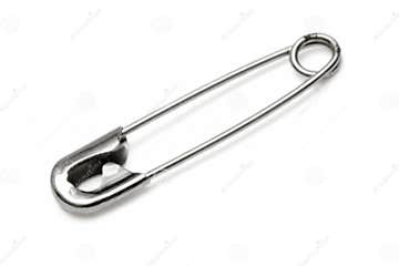 Safety Pin stock photo. Image of accessories, silver, metallic - 1017108