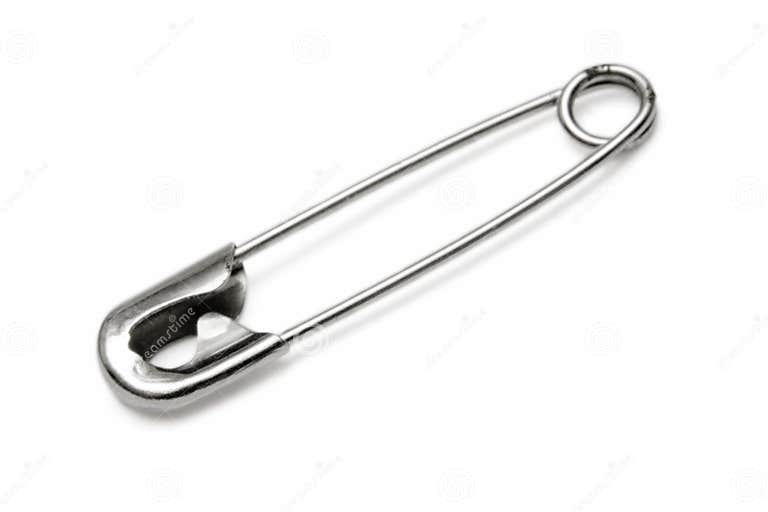 Safety Pin stock photo. Image of accessories, silver, metallic - 1017108