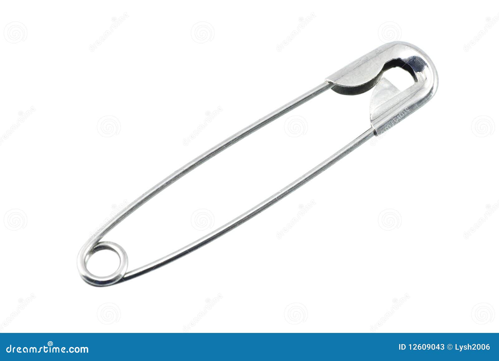Safety pin stock image. Image of safety, object, isolated - 12609043