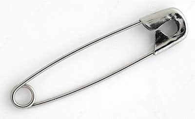 Safety Pin stock image. Image of sewing, safe, white - 12664197