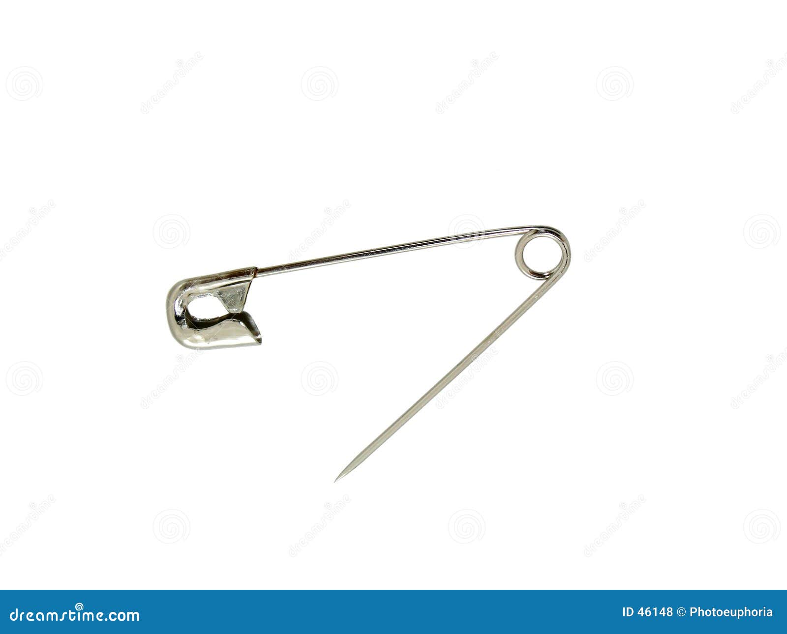 Safety Pin stock photo. Image of attach, metal, isolated - 46148