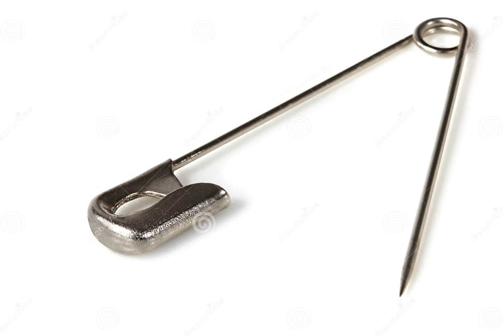 Safety Pin stock image. Image of macro, white, photograph - 8420787